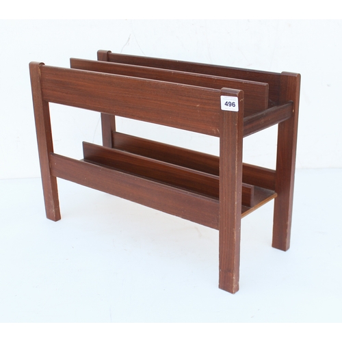 Guy Rogers for Heals: a retro 1960s teak Canterbury or magazine rack ...