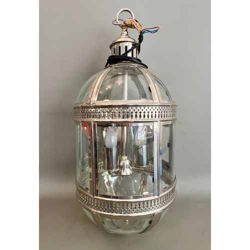 An India Jane Moroccan style plated metal and glass lantern - with ...