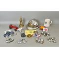 A small group of Fire Service collectables - comprising a French Adrian ...