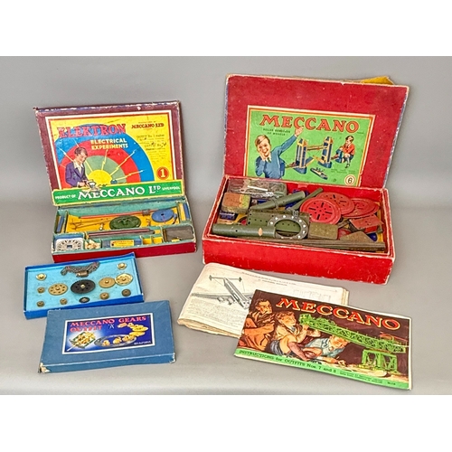 Three 1950s Meccano sets - comprising a Meccano Outfit 6 box ...