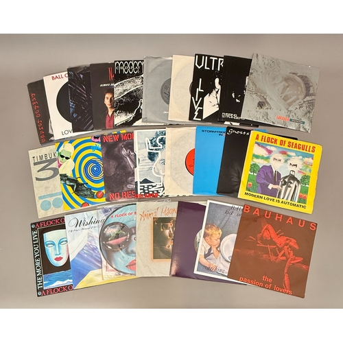 Vinyl records: approx. 40 Post Punk 7" singles - including Bauhaus (x3 ...