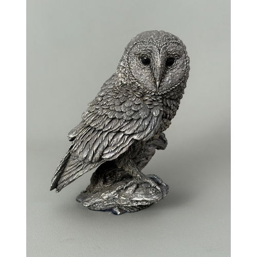 A filled hallmarked sterling silver owl - by Country Artists ...