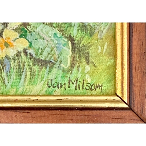 Two miniature paintings of flowers, comprising - 1. Irene Bacheler ...