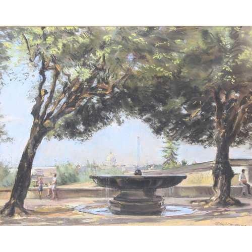 Erna Plachte (German, 1893-1986) 'Roma' pastel, signed and inscribed ...