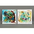 Rose Feller (aka Rozsa Szucs, Hungarian, b.1975) Abstract compositions ...