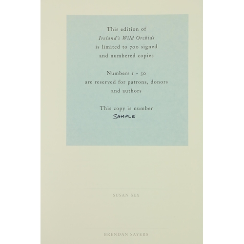 Sex (Susan) & Sayers (B.) Ireland's Wild Orchids, folio, Belfast ...