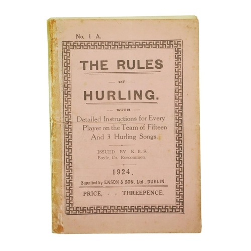 1924 Rules of HurlingG.A.A. [1924] Co. Roscommon [K.B.S.] The Rules of ...