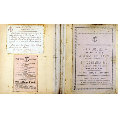 Dublin Boys' Brigade A Scrapbook, 1890s, including news cuttings ...