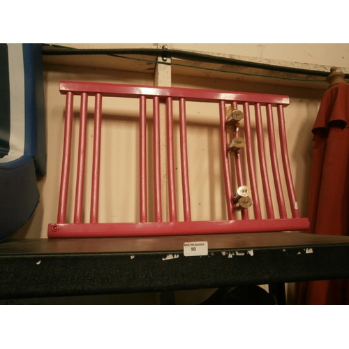 Pink towel radiator