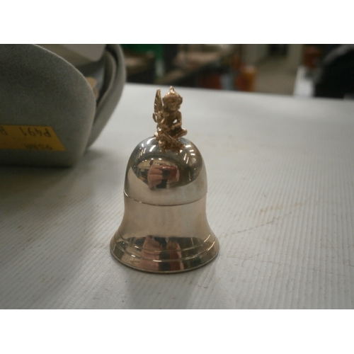Silver hallmarked silver tooth fairy bell