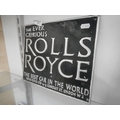 Cast Rolls Royce sign