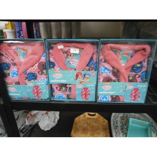 Three new dressing gowns