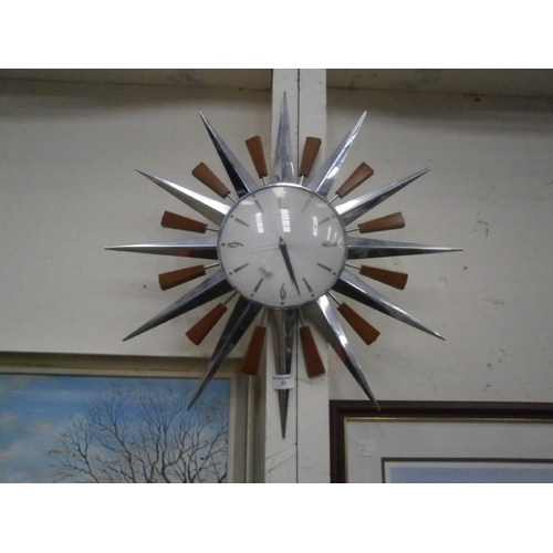 Retro Metamec sun form clock