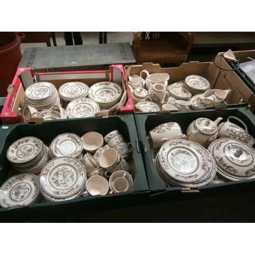 Four boxes of Johnson Bro Indian Tree tableware