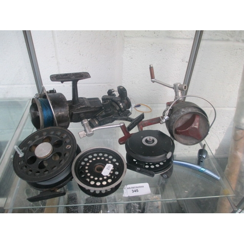 Collection of vintage fishing reels