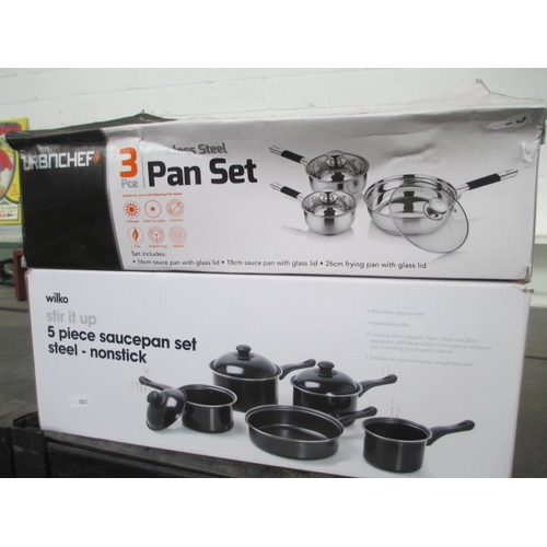 3pc and 5pc pan sets
