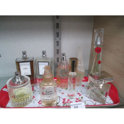 9 bottles of perfume