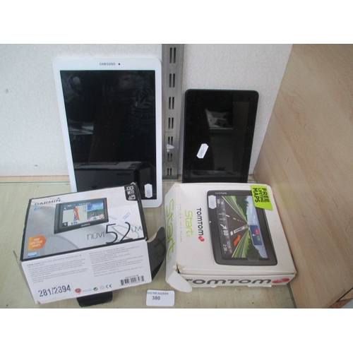 Lot inc Samsung and Amazon tablets with Garmin and TomTom sat navs