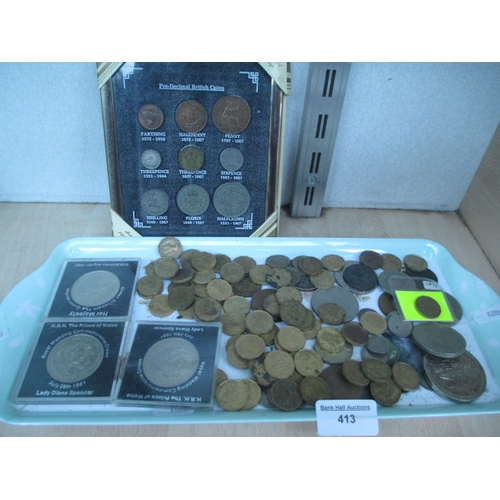 Collection of old coins and Pro Decimal coin set