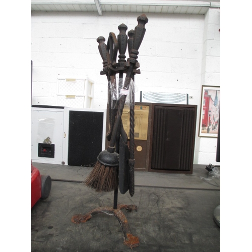 Wrought iron companion set