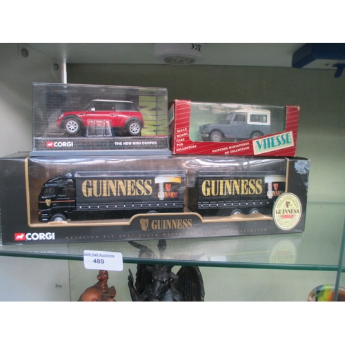 Two Corgi models inc Guinness truck and Vitesse model