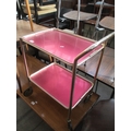 A retro 2 tier tea trolley