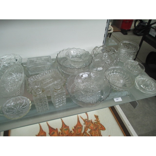 Collection of old glassware