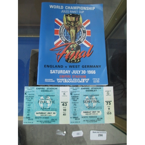 World Championship 1966 final programme and Semi Final and Final ...