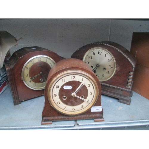 Three assorted mantle clocks