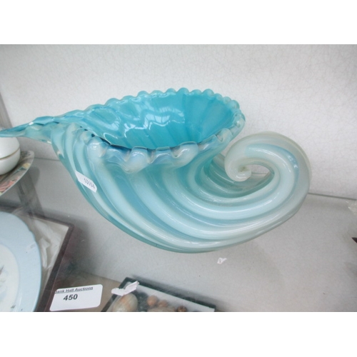 Large glass shell ornament