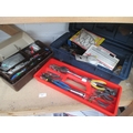 Two tool boxes with contents