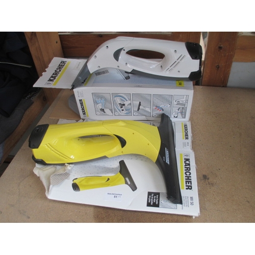 Two Karcher window cleaners