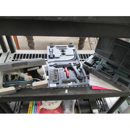 Three assorted electrical tools