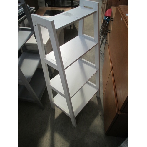 A small modern 4 tier shelf stand