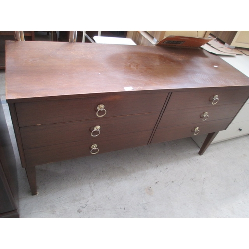 A large retro 4 drawer base unit chest