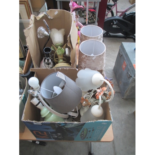Collection of assorted lamps