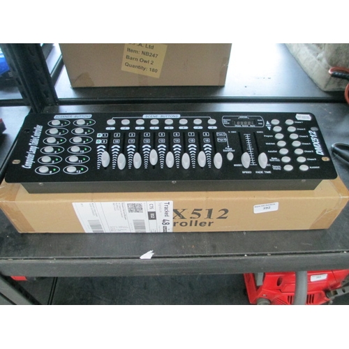 Computer lamp table controller DMX512 powers up