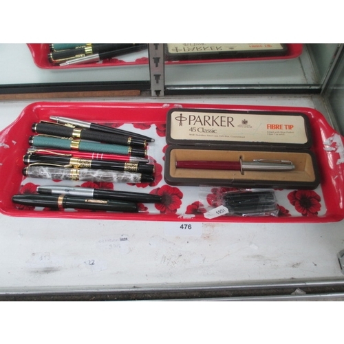 Collection of assorted pens