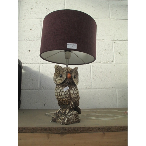 Owl table lamp
