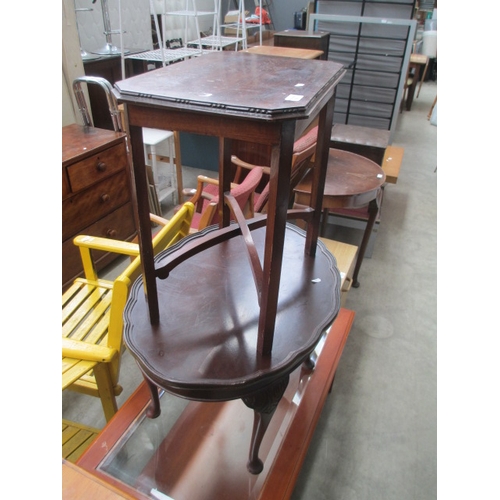 2 x small vintage tables