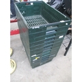 12 green crates
