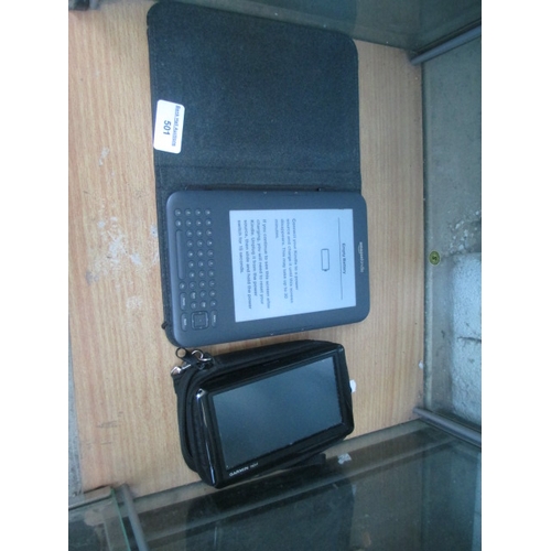 Lot inc Amazon tablet and Garmin Sat Nav