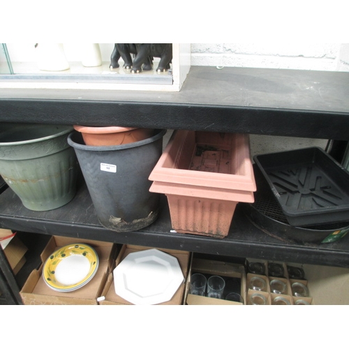 Collection of plant pots