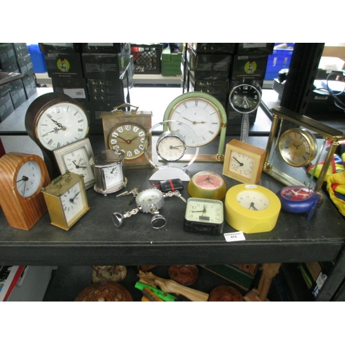 Collection of assorted clocks