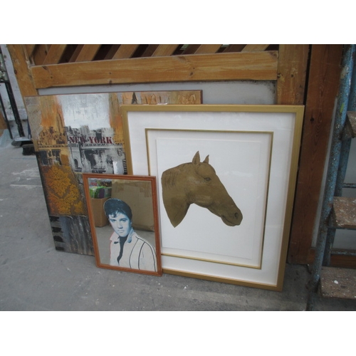 Three assorted artworks