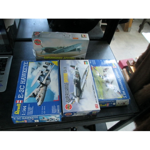 Four assorted model kits