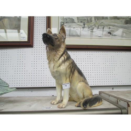 Large Beswick dog figurine, 14" tall