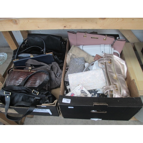 2 x boxes of assorted handbags