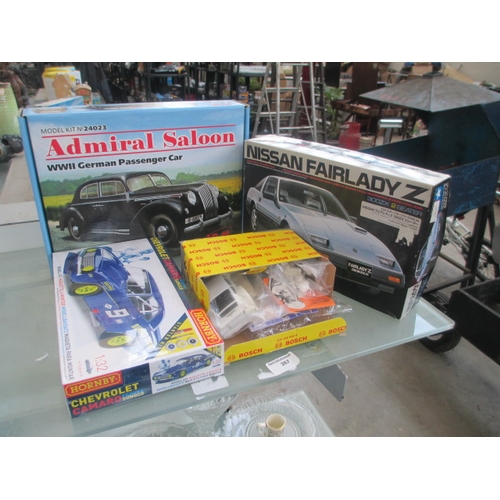 Four assorted model kits