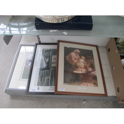 Three assorted artworks